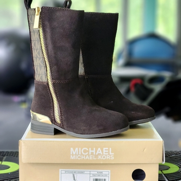 Michael Kors | Shoes | Michael Kors Toddler Girl 7c Boots In Mocha ...